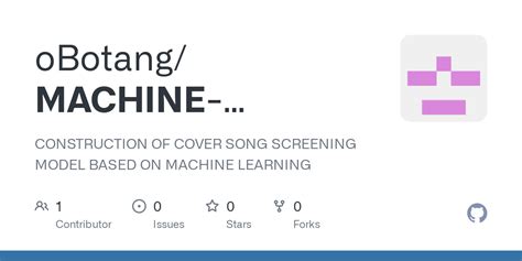 Github Obotang Machine Learning Construction Of Cover Song Screening Model Based On Machine