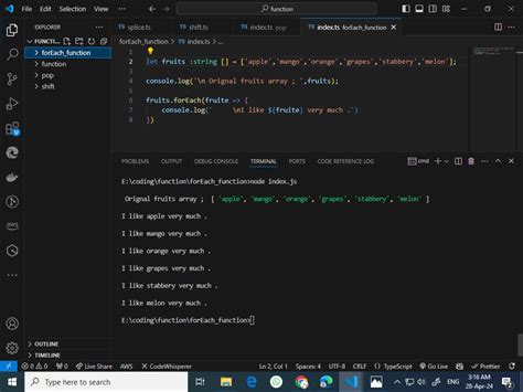 Muhammad Javed On Linkedin Use Of Foreach Function In Typescript