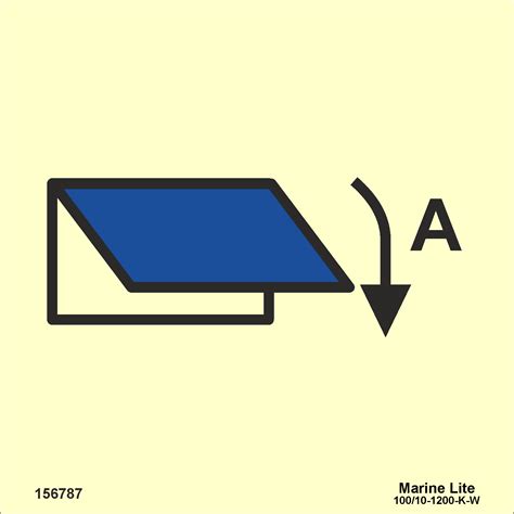 Fire Control Plan Signs Closing Device For Ventilation Inlet Or Outlet