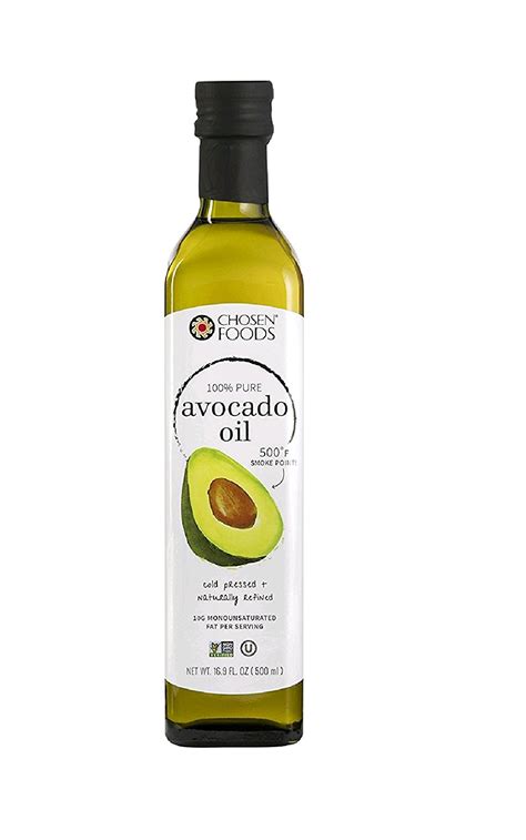 Chosen Foods 100 Pure Avocado Oil 16 9 Fl Oz 500 Ml Pack Of 1