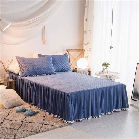 Softy Blue Bed Skirt Tapestry Girls