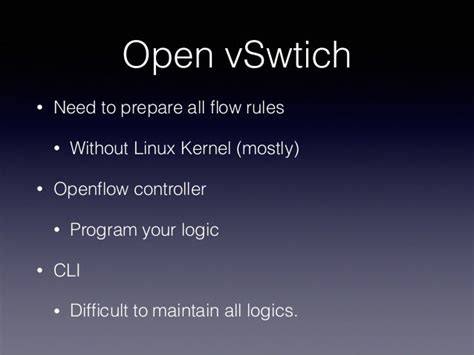 Open Vswitch Introduction