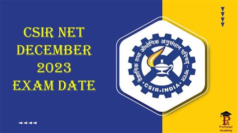 CSIR NET Exam 2023 Exam Date YouTube