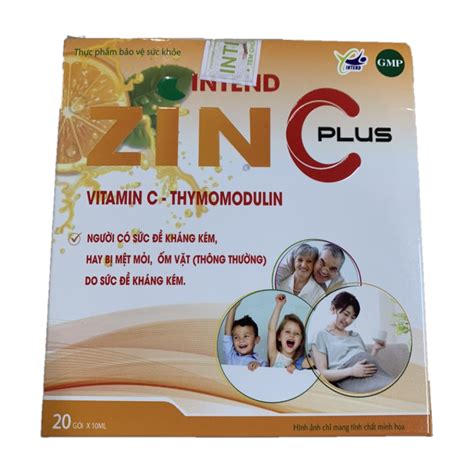 Tăng Sức đề Kháng Intend Zin C Plus Hộp 20 Gói X 10ml Medigo