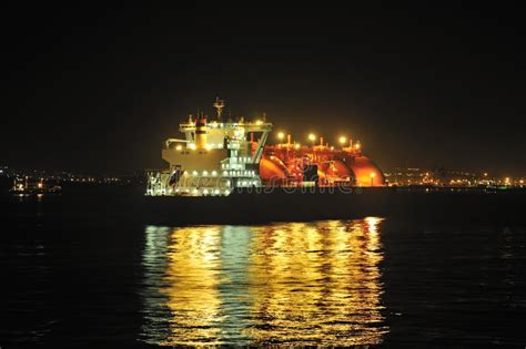 Lng Ship For Natural Gas Stock Image Image Of Commercial 13374095