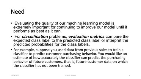 Evaluating Classification Algorithms Pptx