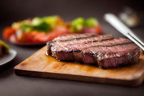 Premium Photo Closeup Shot Of A Delicious Steak With Sauces