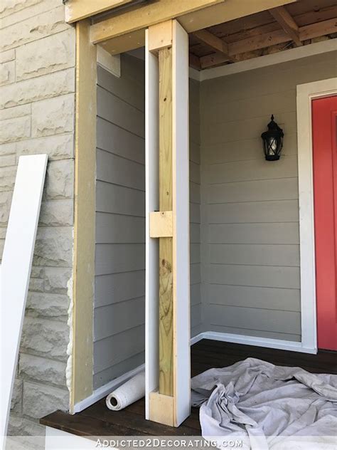 How To Wrap Front Porch Posts Turn Skimpy Front Porch Posts Into Pretty
