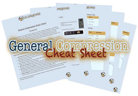 General Compression Cheat Sheet