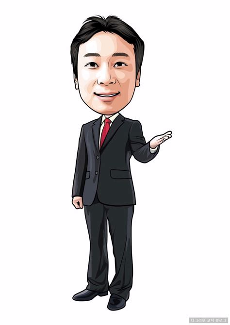 명함디자인 한화금융네트워크 캐리커쳐 시안 네이버 블로그