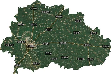 上蔡县高清卫星地图 Bigemap GIS Office