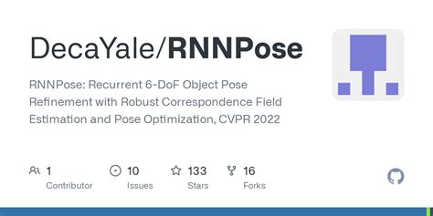 GitHub DecaYale RNNPose RNNPose Recurrent 6 DoF Object Pose