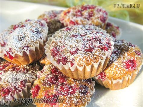 Ribizlis muffin recept lilalicsi konyhájából Receptneked hu