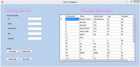Insert Update Delete Display Data In Mysql Using C