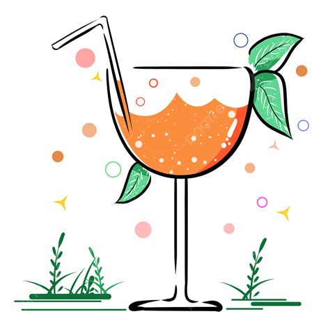 Orange Juice Box Clipart Transparent Background Simple Summer Orange