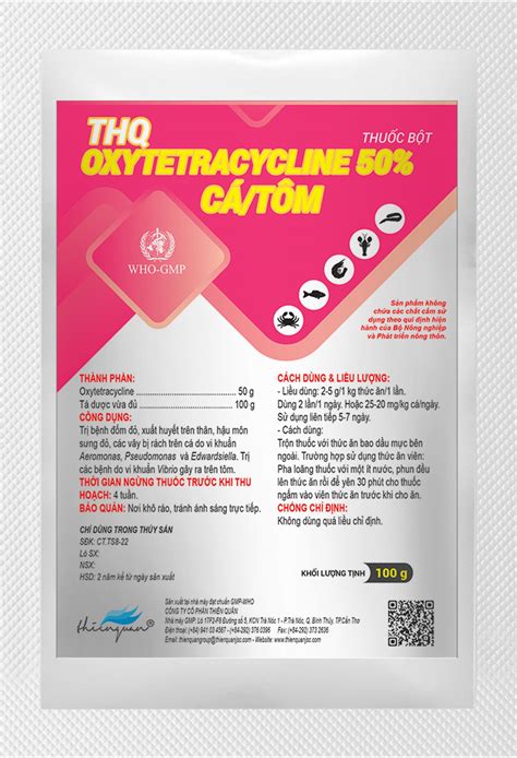 Thq Oxytetracycline 50 CÁ TÔm Công Ty Cp Thiên Quân