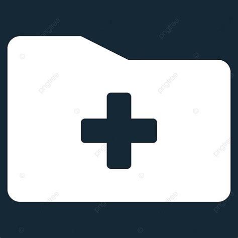 Medical Folder Icon Directory Medical Cross Organizing Vector