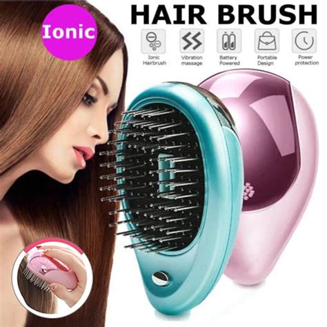 New Portable Electric Ionic Hairbrush Takeout Mini Small Hair Magic
