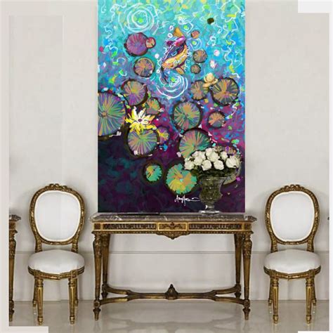 Lake Water Waterlily Series Original Artwork By Amy Hashim