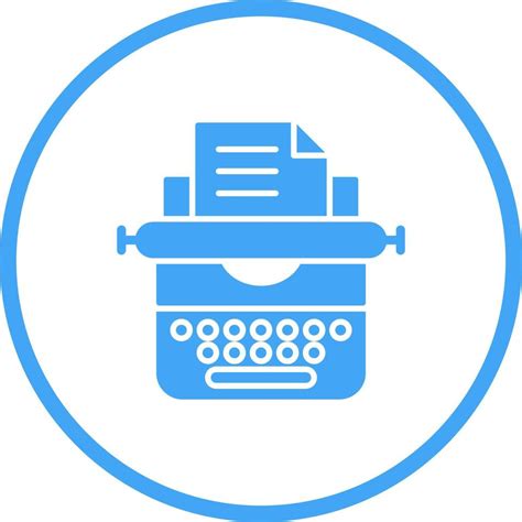 Typewriter Vector Icon 17140233 Vector Art At Vecteezy