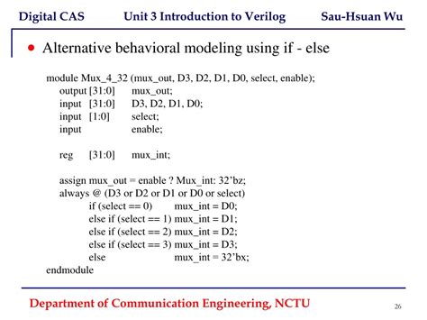 ppt unit 3 introduction to logic design with verilog powerpoint presentation id 9406729