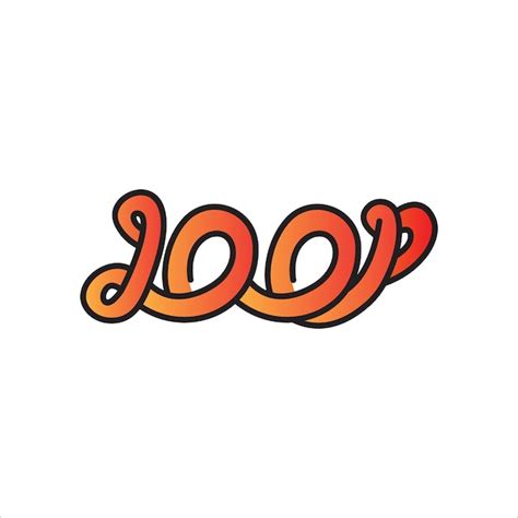 Premium Vector Loop Text Based Creative Modern Logo Design Template
