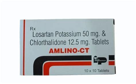 Losartan Potassium 50 Mg And Chlorthalidone 12 5 Mg Tablets At ₹ 87 Box Ludhiana Id