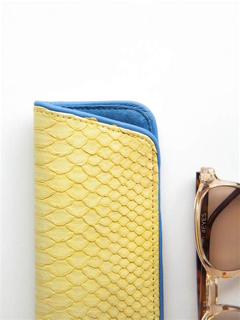 Glasses Case Python Skin Reading Glass Case Etsy