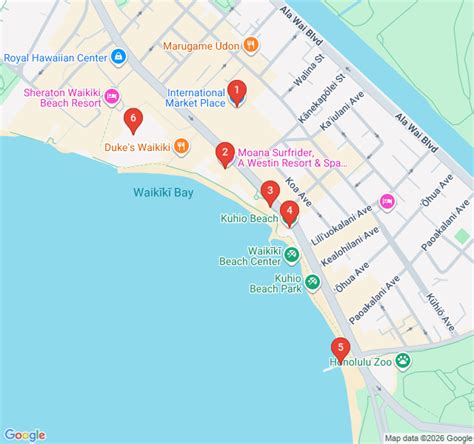 Waikiki Surf And Sand Legendary Waves Walking Route Self Guided
