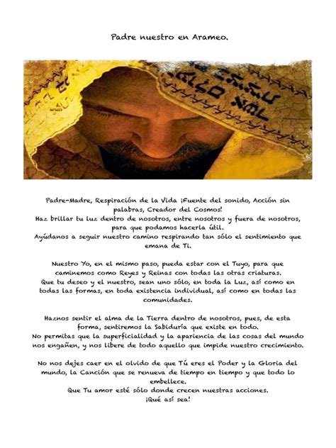 Padre Nuestro En Arameo Pdf