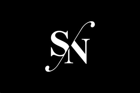 Sn Monogram Logo Design