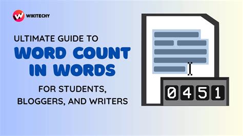Word Count In Words Easy Guide For Writers And Students