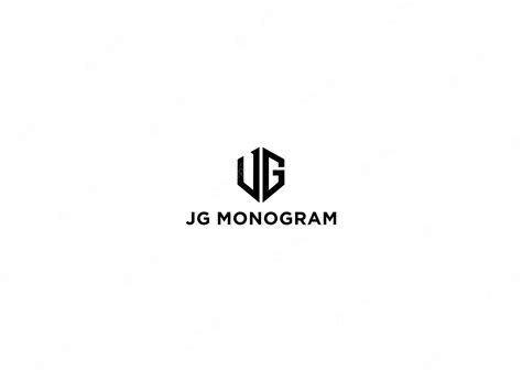 Premium Vector Jg Monogram Logo Design Vector Illustration