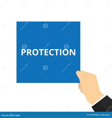 Word Writing Text Protection Stock Illustration Illustration Of Problem Future
