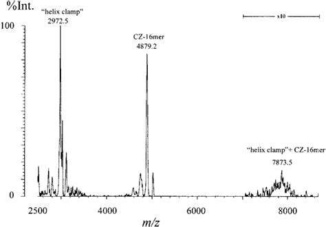 Negative Ion Linear Maldi Tof Mass Spectra Of Noncovalent Complex Of