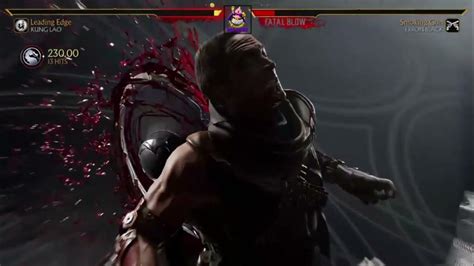 Kung Lao Vs Smoking Gun Mortal Kombat 11 Fatal Blow And Fatality Youtube