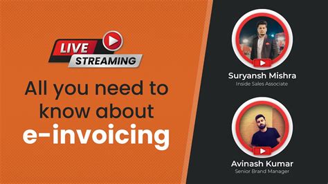 All About E Invoicing YouTube Live MyBillBook YouTube