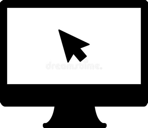 laptop with cursor on screen click in laptop vector icon computer