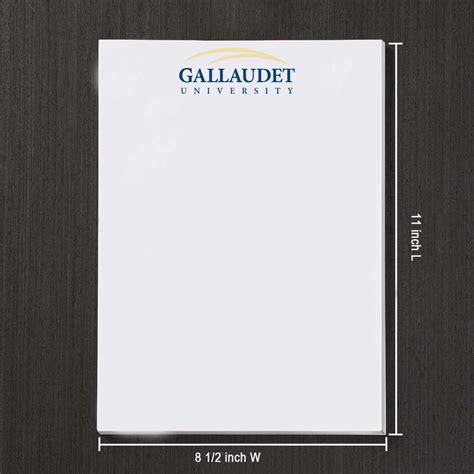 8 1 2 X 11 Notepad 50 Sheet Stationery And Office