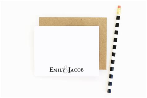 Personalized Couples Stationery Monogram Wedding — When It Rains