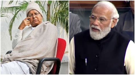 Rjd Leader Lalu Prasad Yadav Below The Belt Remark For Pm Narendra Modi