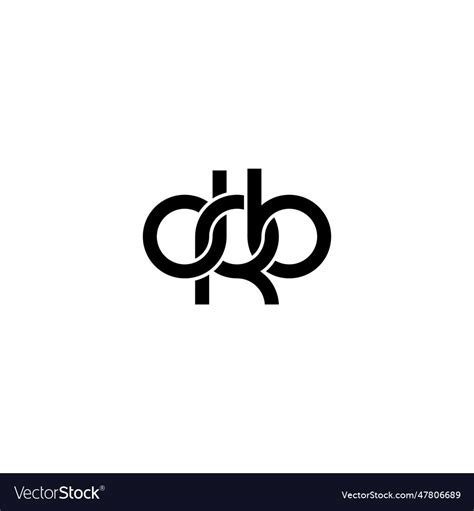 Letters Drb Monogram Logo Design Royalty Free Vector Image