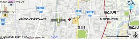 石川県野々市市粟田1丁目257の地図 住所一覧検索｜地図マピオン