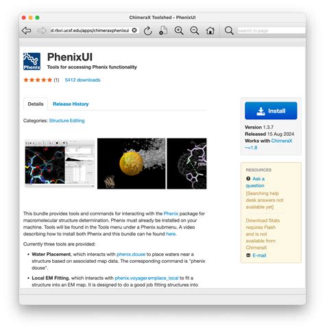 Current Chimerax Phenix User Interfaces