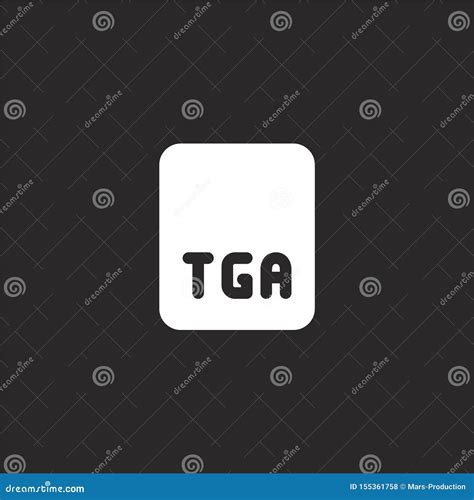Tga File Icon Filled Tga File Icon For Website Design And Mobile App Development Stock Vector