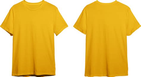 Mustard Yellow Shirt Plain Front And Back At Paul Brower Blog