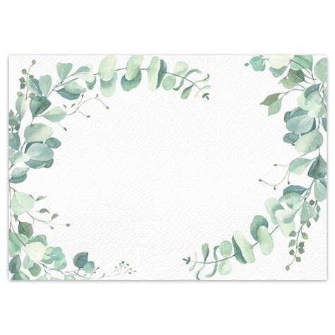 Younikat 100 Table Mats With Eucalyptus Linen Motif Din A3 Square
