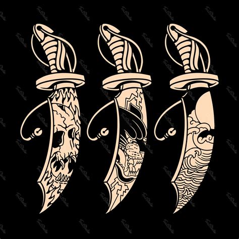 Sword Flash Artistic Blade Designs Vector File Illustrator Premium