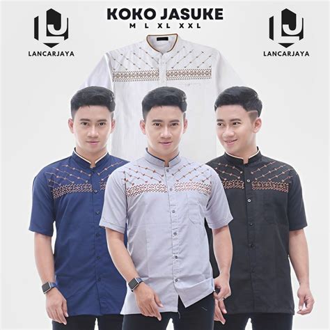 Jual BAYAR DIRUMAH AJA Baju Koko Pria Muslim Lengan Panjang Gus Azmi