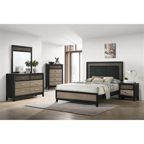 Red Barrel Studio® Embree Upholstered Standard 5 Piece Bedroom Set